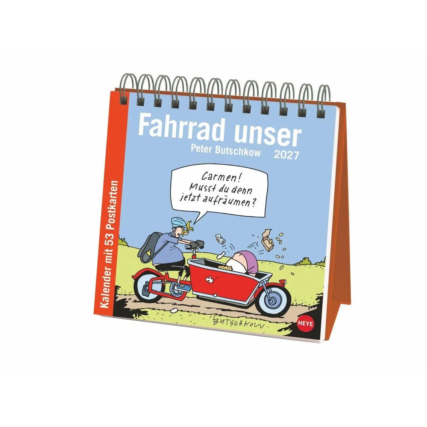 HEYE Monatskalender Krafttiere Postkartenkalender 2027