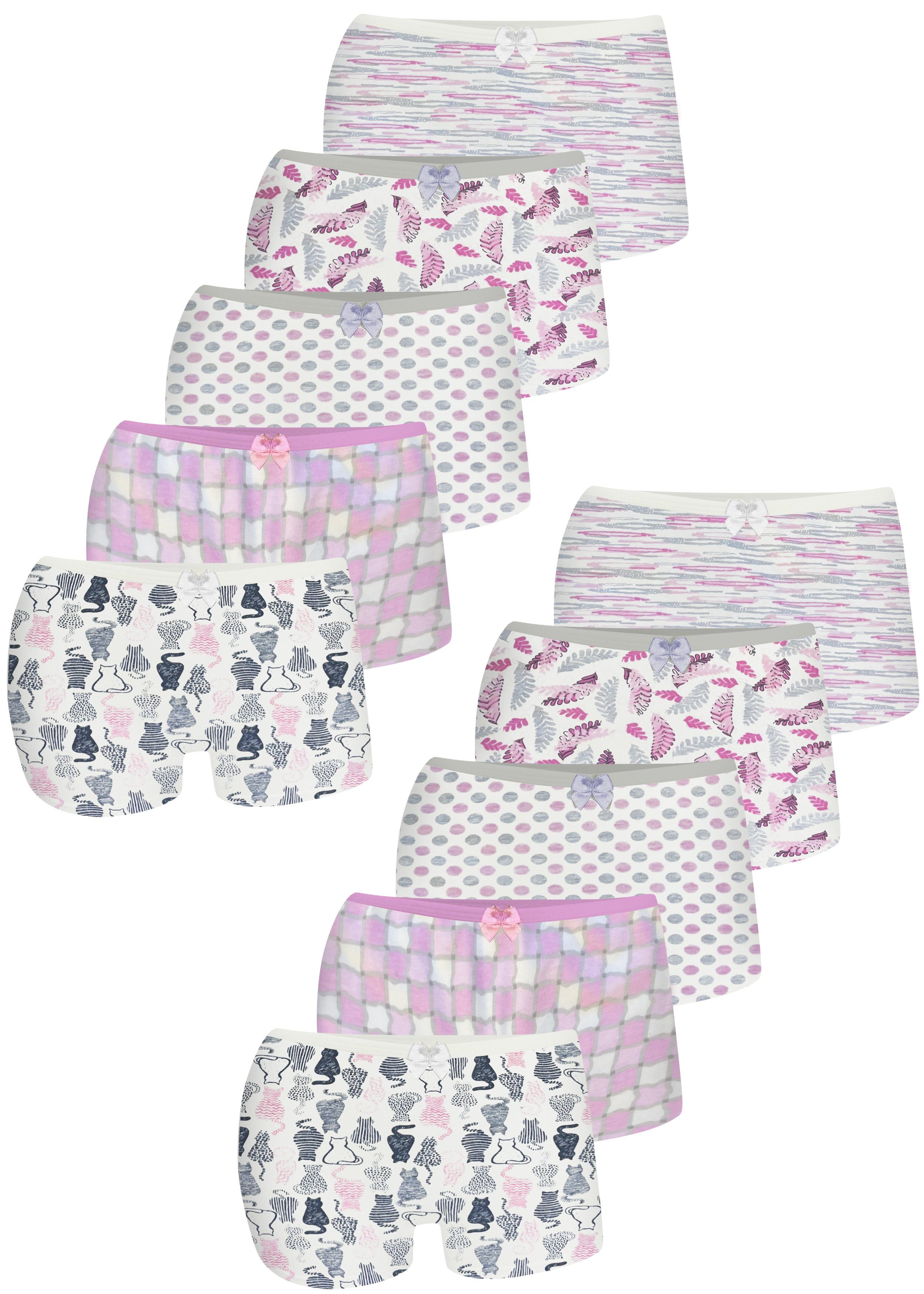 Loreza Panty 10 Mädchen Pantys Aus Baumwolle Slips Unterwäsche 92 170