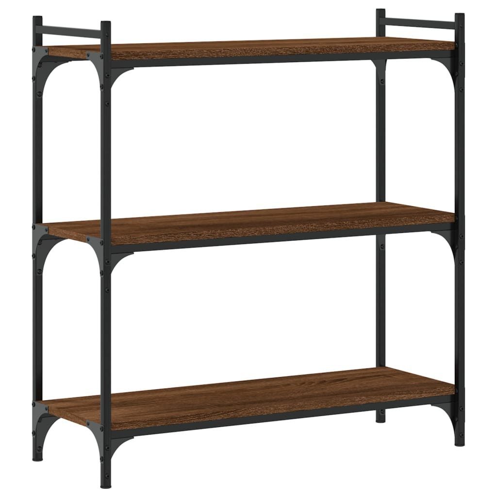 vidaXL Bücherregal NA Bücherregal 3 Böden Braun Eichen-Optik 40x30x86cm ...