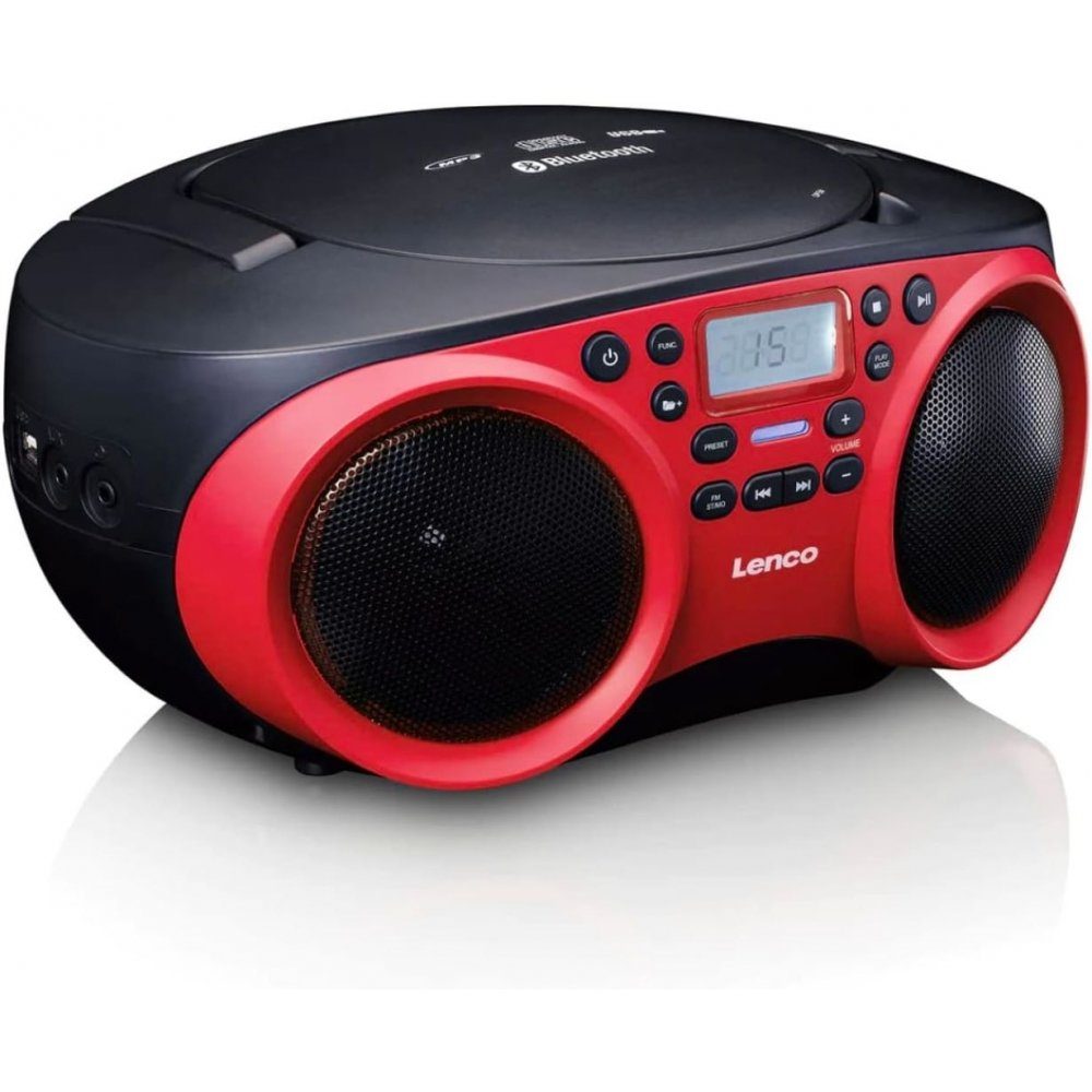Lenco SCD-501RD - CD-Radio - rot/schwarz CD-Radiorecorder (CD-Player)