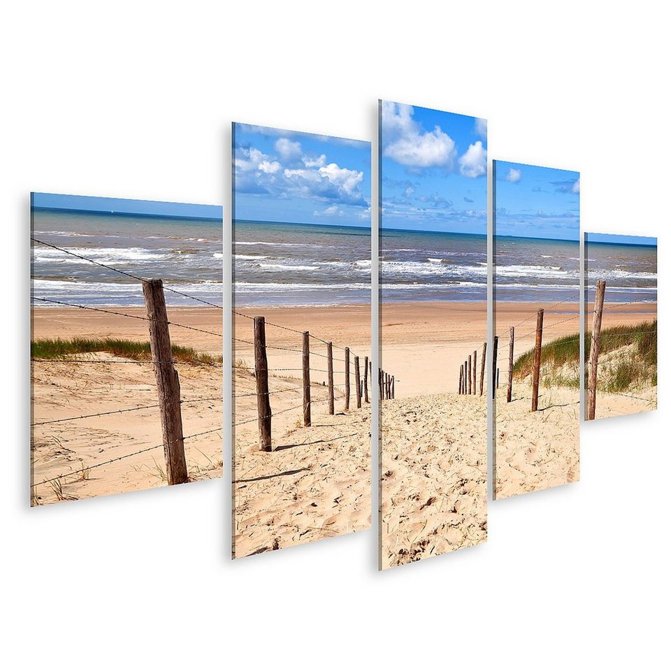 Islandburner Leinwandbild Bild Auf Leinwand Weg Zum Sandstrand Nordsee