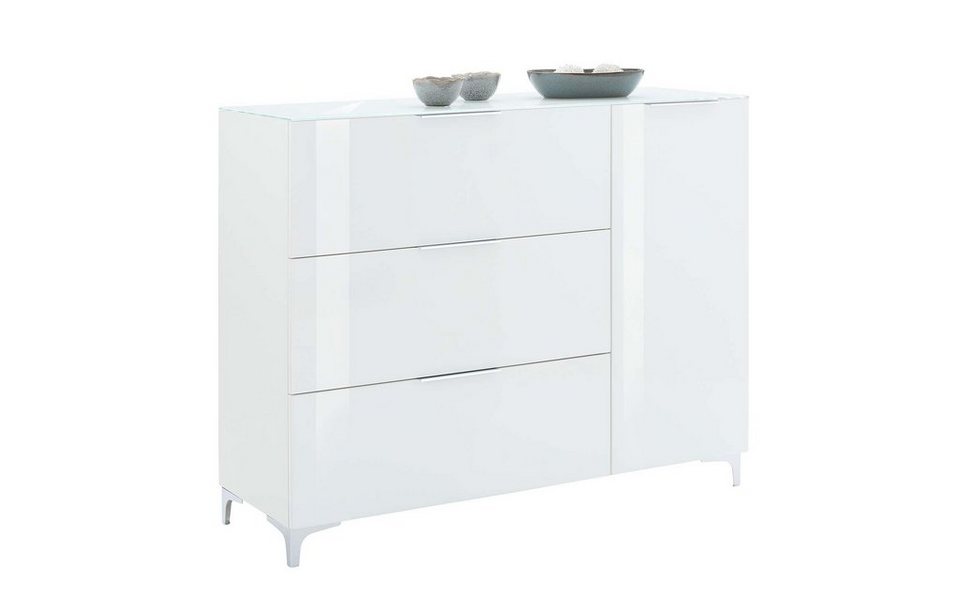 Möbelando Sideboard 20343468 Bxhxt 135x109x46 Cm In Weiß Matt