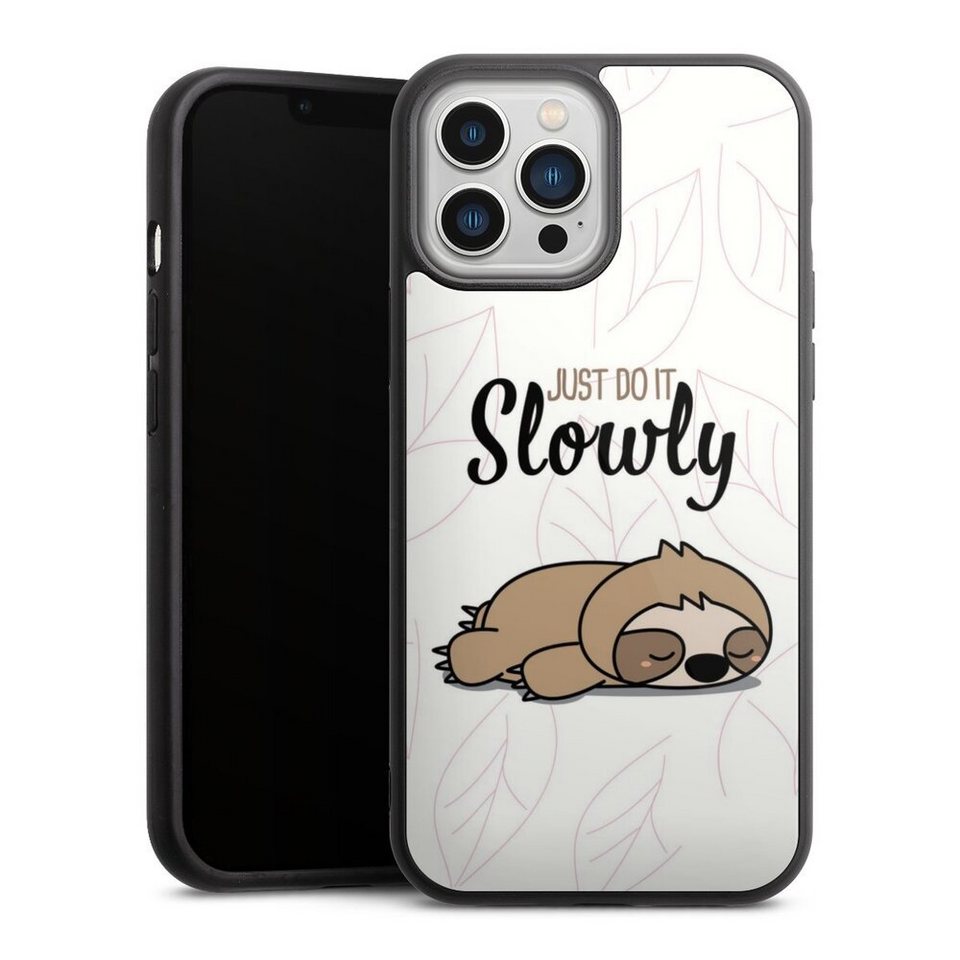 Deindesign Handyhülle Tiere Faultier Lazy Sunday Just Do It Slowly