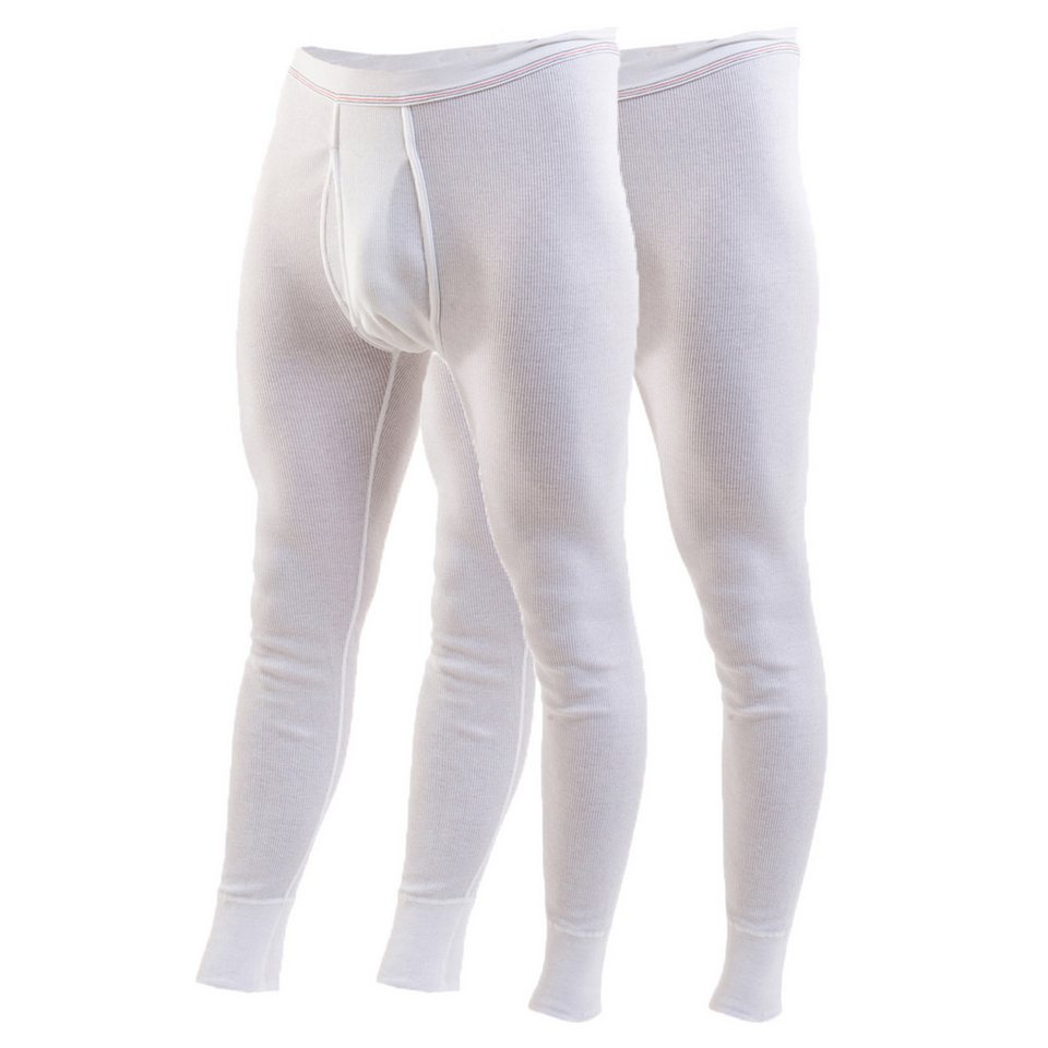Hermko Lange Unterhose 3542 2er Pack Herren Lange Unterhose Bio