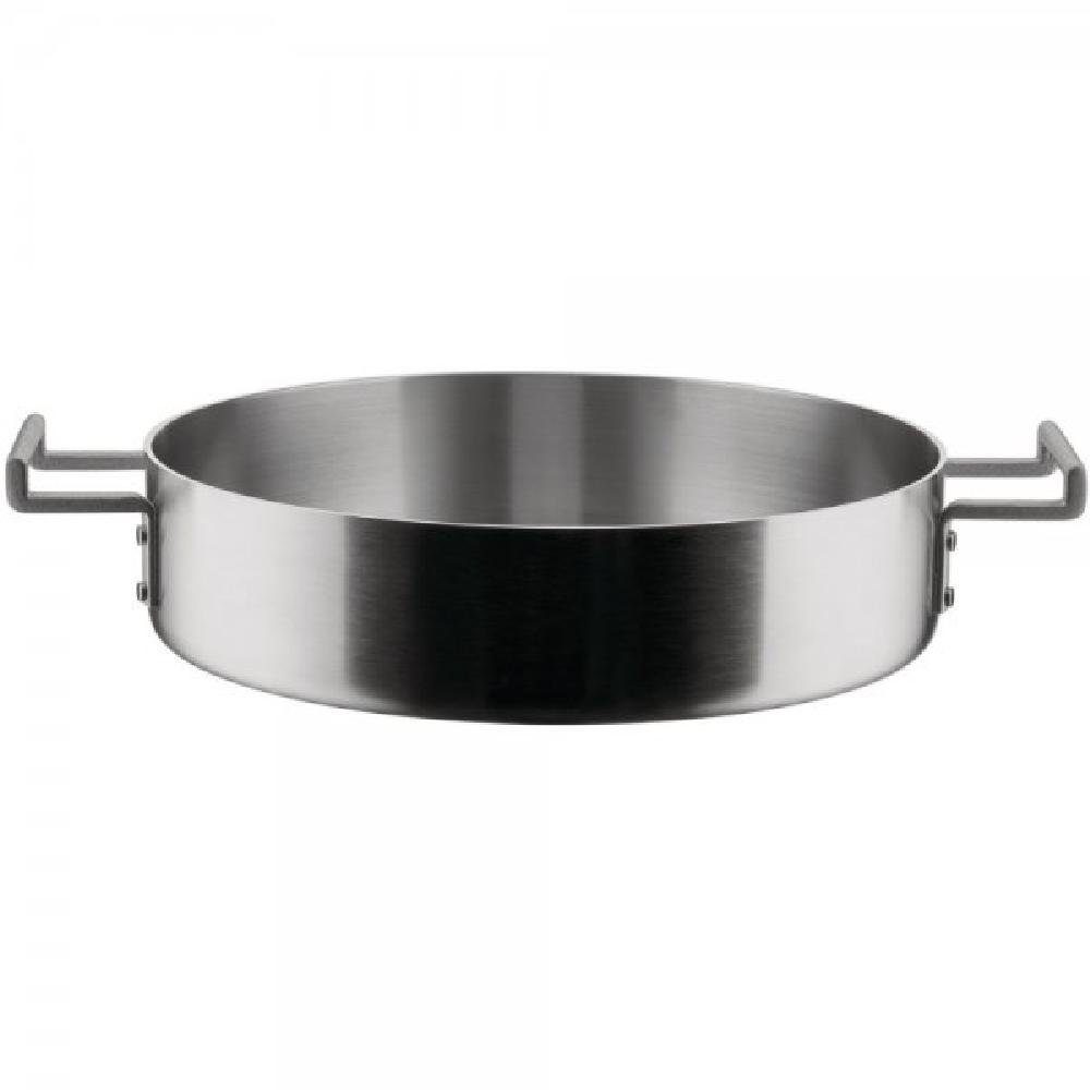 Alessi Kochtopf Flache Kasserolle Convivio Edelstahl 28cm