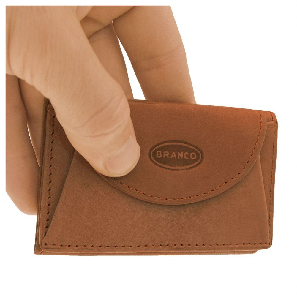 BRANCO Mini Geldbörse Kleine Geldbörse / Mini-Portemonnaie, Leder, Azur ...