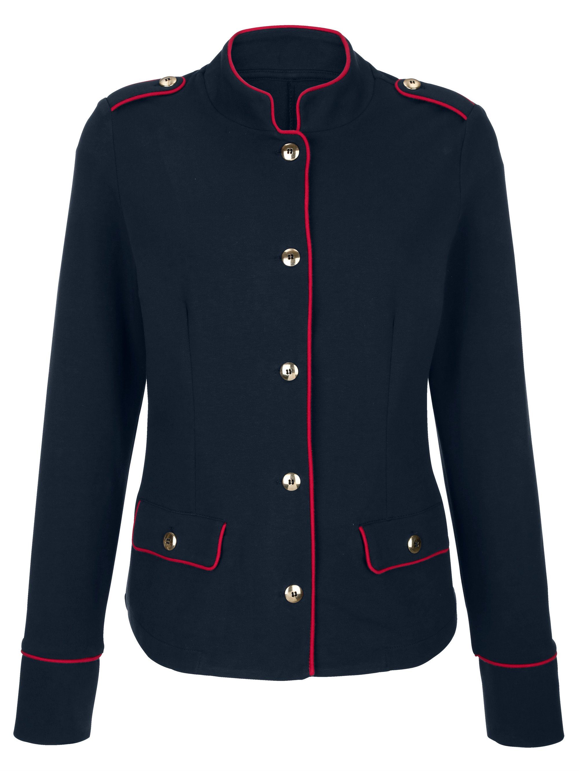 Alba Moda Blazer Mit Farblich Abgesetzter Paspelierung An Den