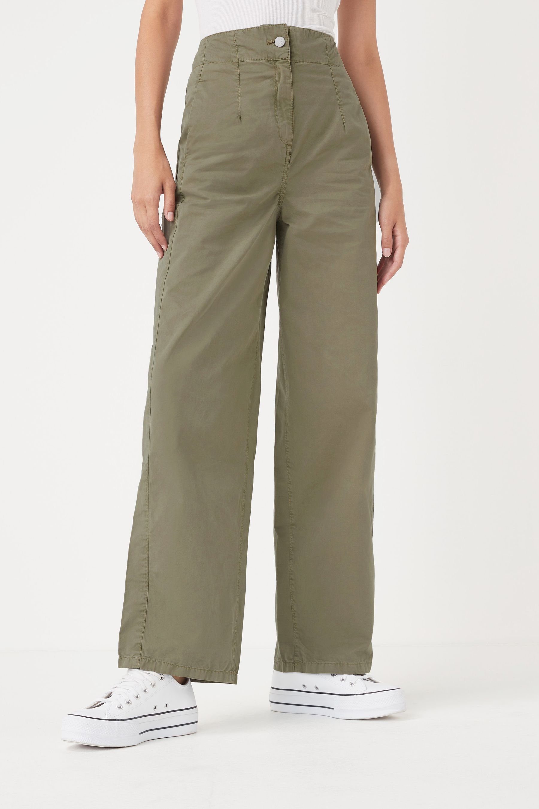 Next Stoffhose Hose Mit Weitem Bein Und Aufgesetzten Taschen 1 Tlg