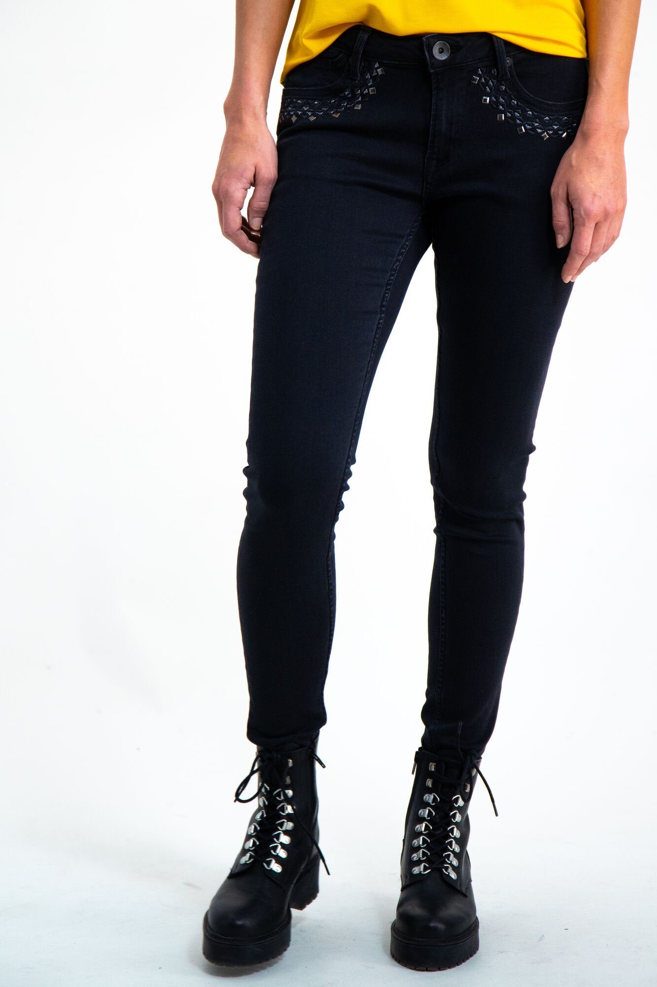 Garcia Skinny-fit-Jeans mit Glitzer-Detail kaufen | OTTO