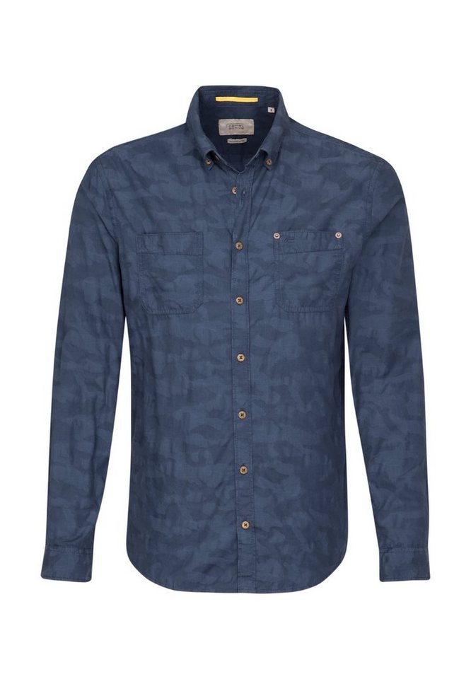 Camel Active Hemd Camel Active Modern Fit Langarm Button Down Kragen