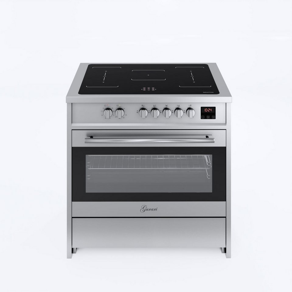 Gurari Induktions Standherd Gch E 913 X Grillplatte Mit 1 Fach