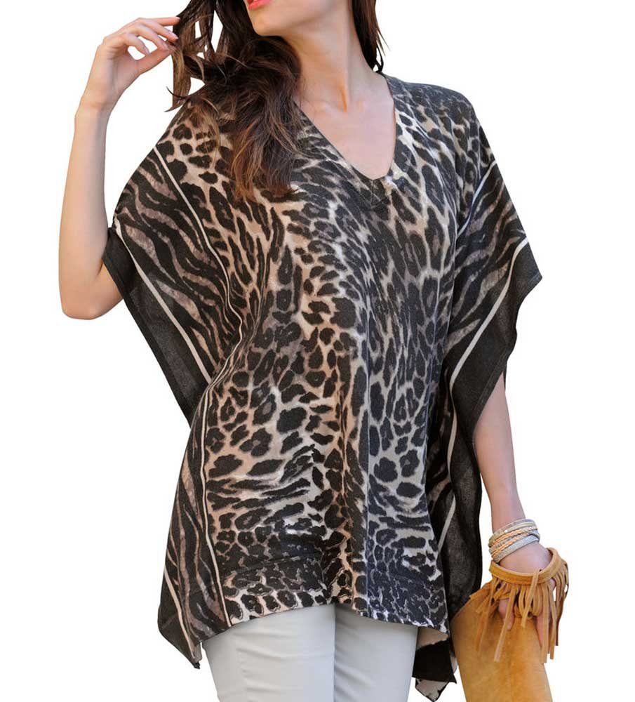 Alba Moda Wickelpullover »Alba Moda Damen Ponchostyle-Pullover ...