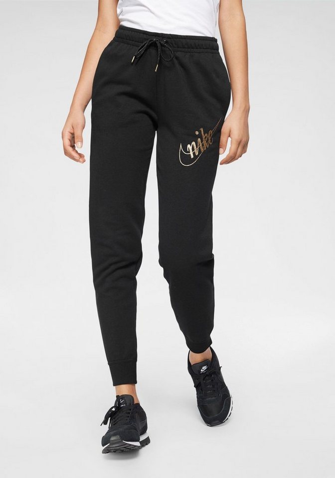 Nike Sportswear Jogginghose Goldfarbener Glitzerdruck Online Kaufen Otto