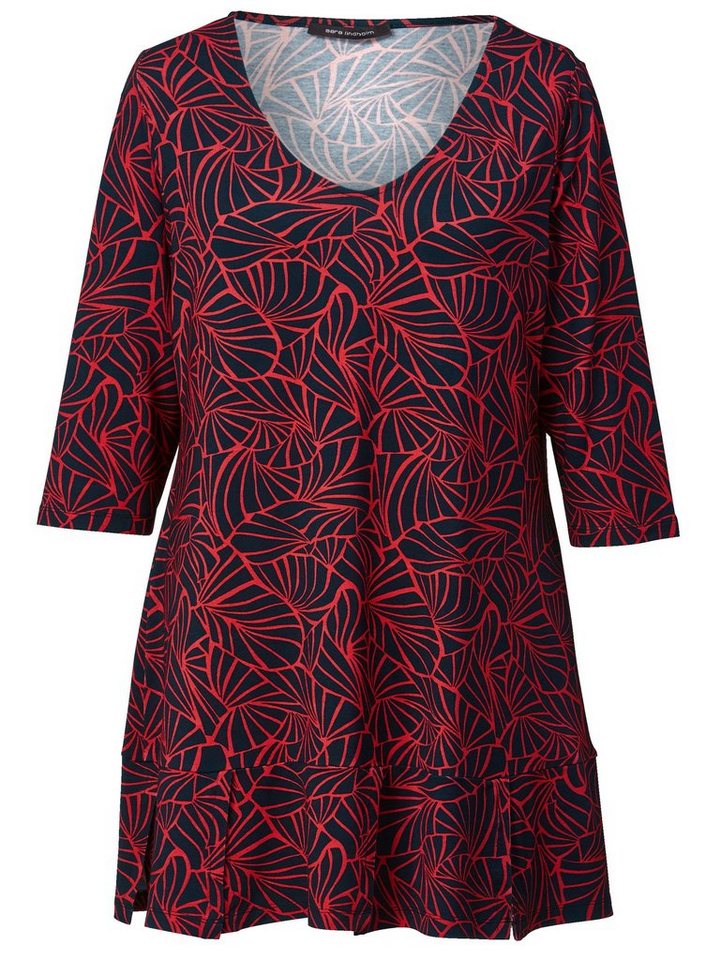 Sara Lindholm By Happy Size Jersey Tunika Mit Allover Print Online