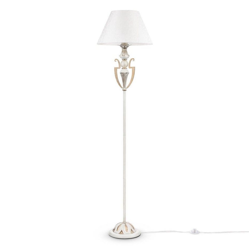 Click Licht Stehlampe Stehleuchte Monile In Weiß Und Gold E27 Keine