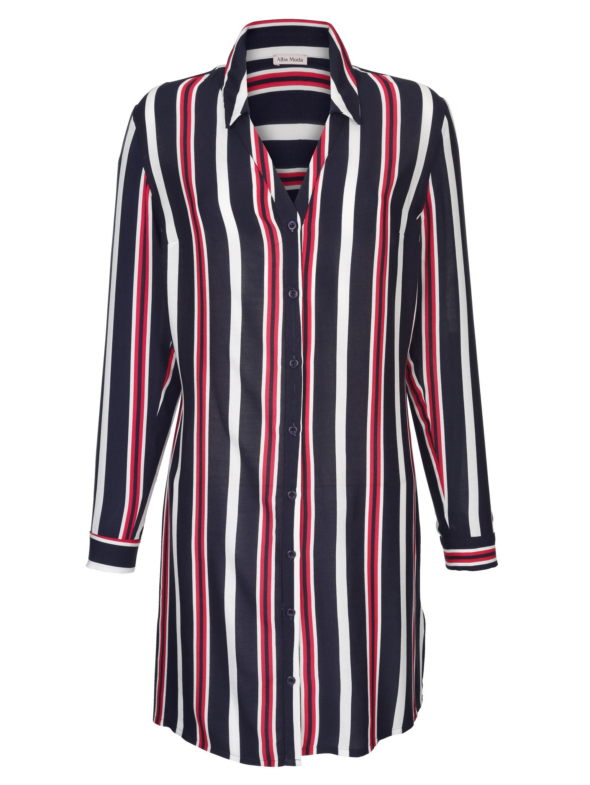 Alba Moda Longbluse Im Angesagten Streifendessin Allover Online Kaufen