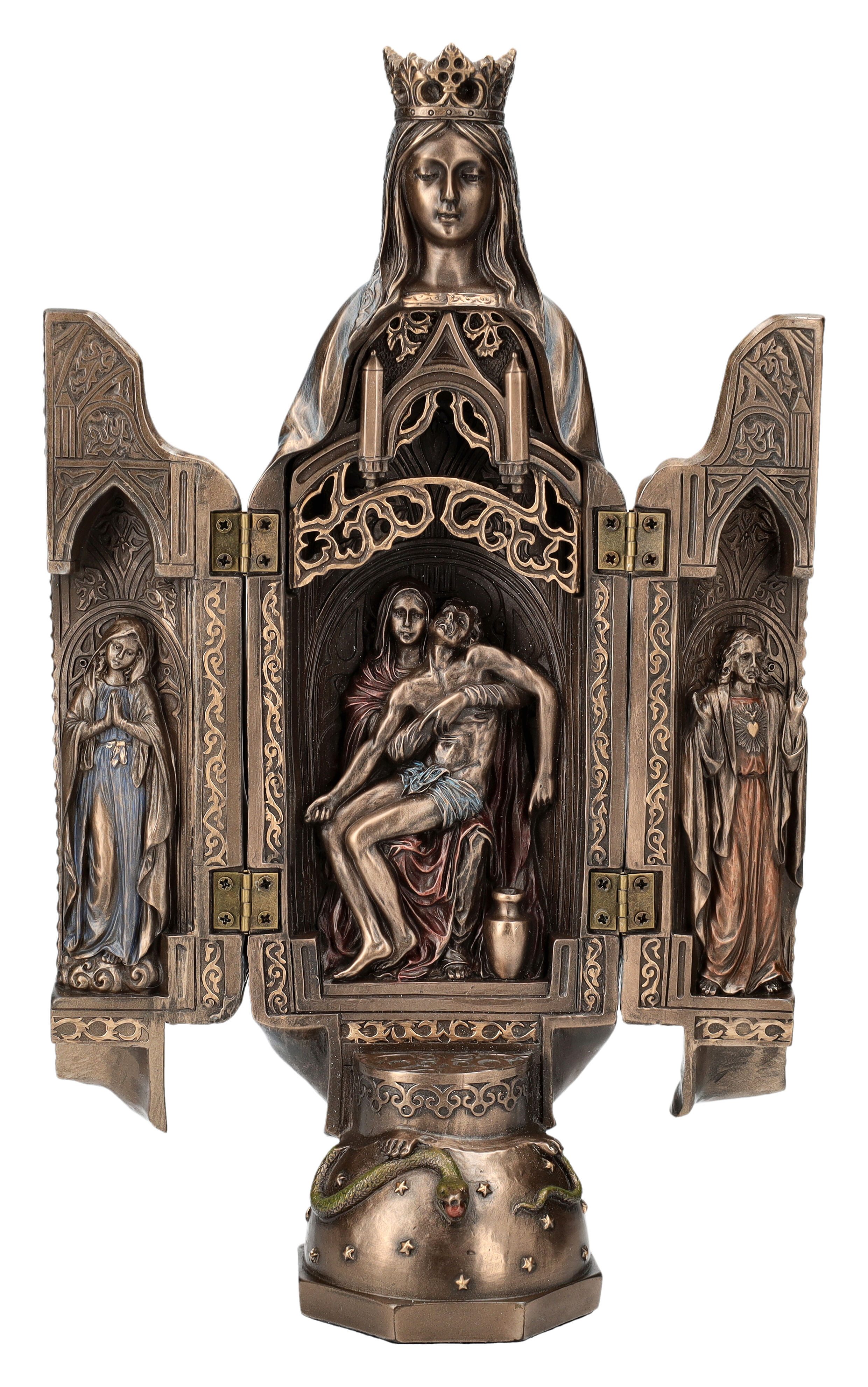Figuren Shop GmbH Dekoobjekt Triptychon Flügelaltar - Pieta groß - Veronese - Marienstatue Altar
