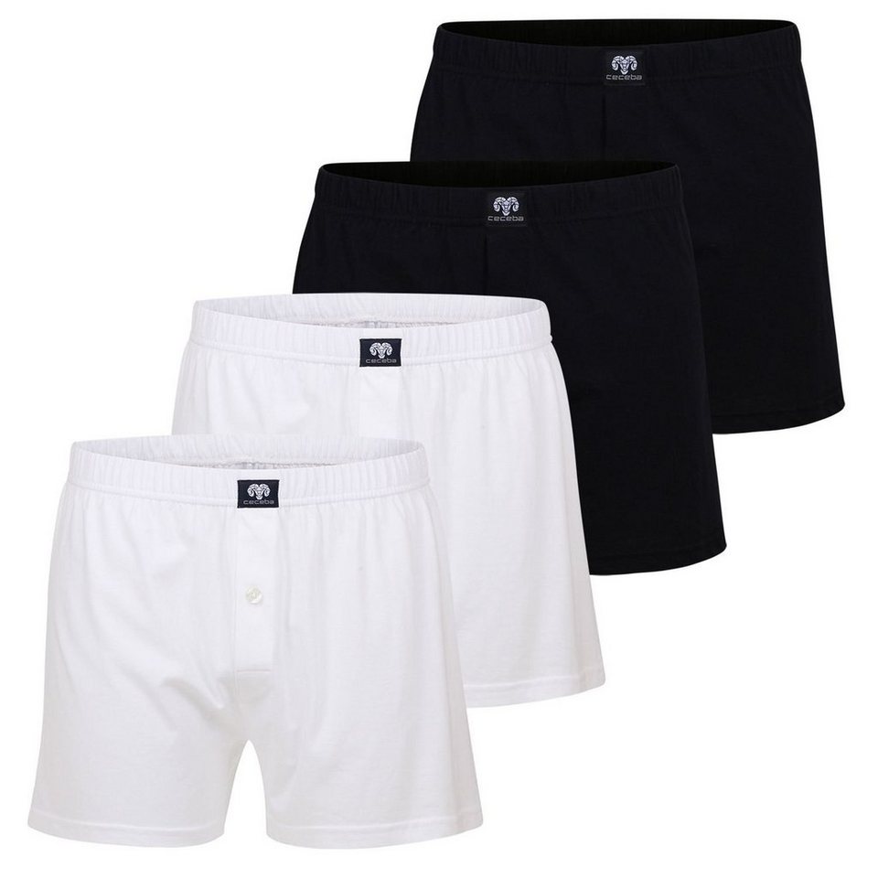 Ceceba Boxershorts 4 St Ceceba Weite Herren Boxershorts Mit Eingriff