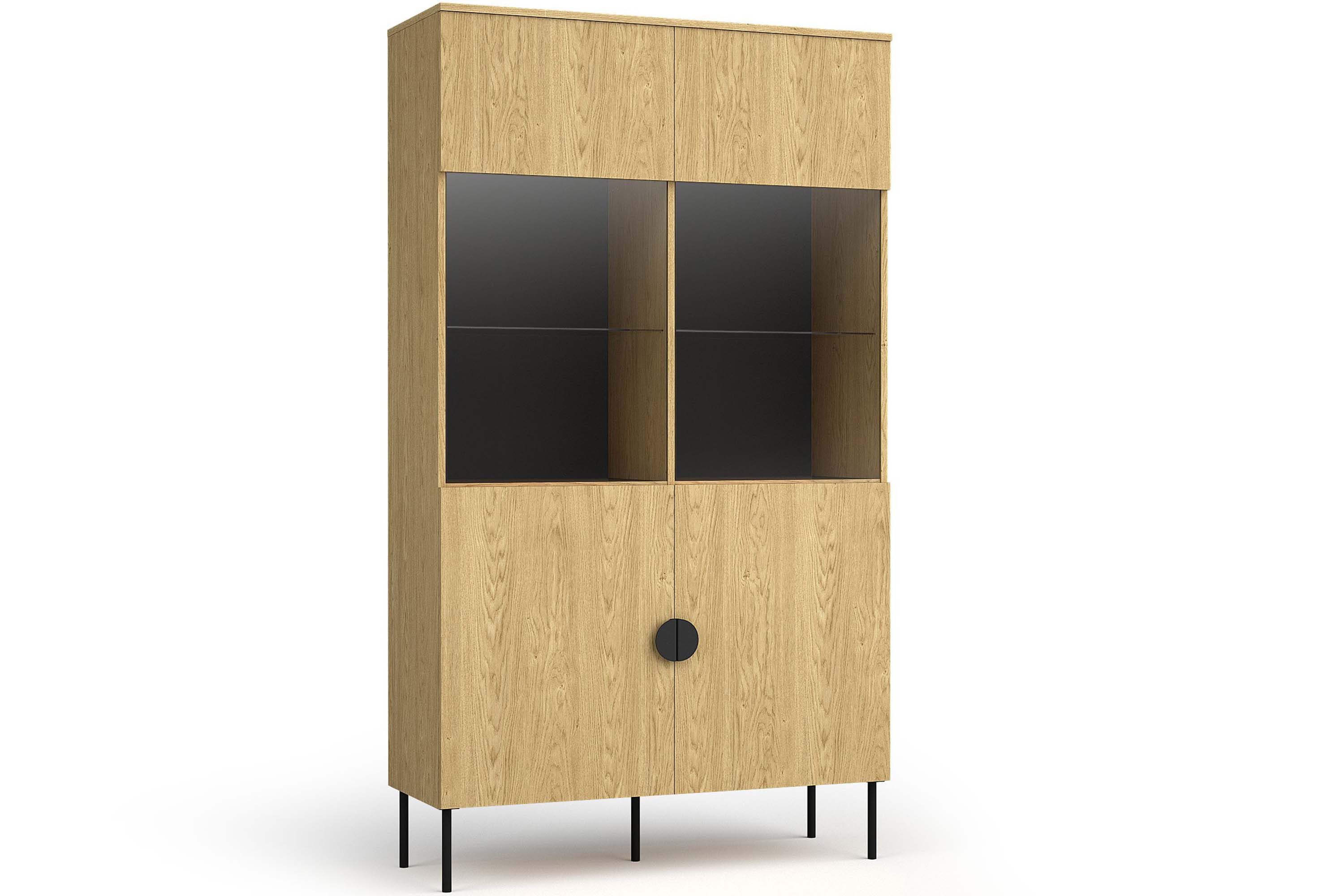 Konsimo® Standvitrine Vidis Vitrinenschrank Hergestellt In Der Eu