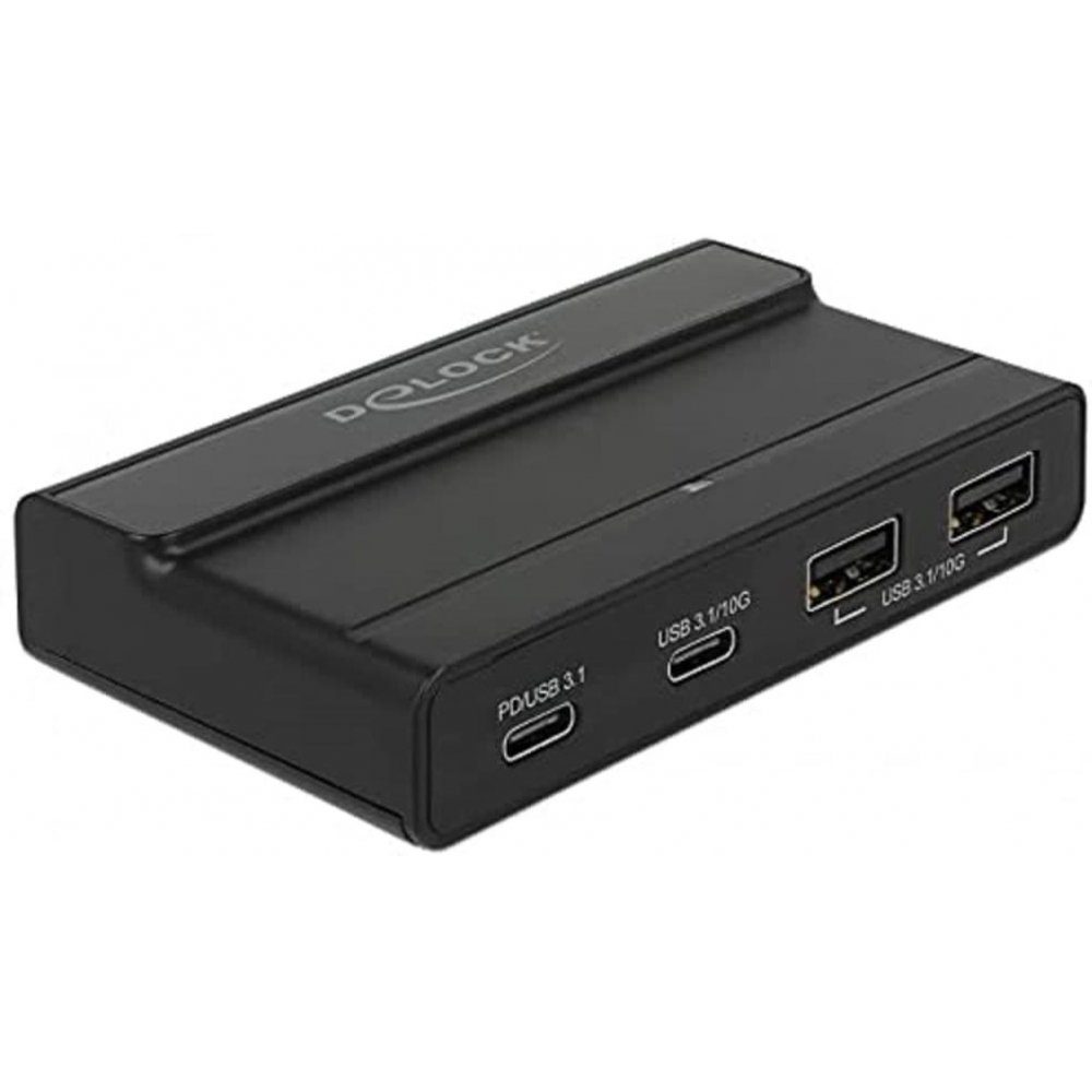 Delock 64054 - USB-C Multiport Adapter - Externer Adapter - schwarz ...