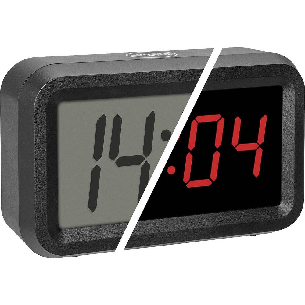 TFA Dostmann Wecker Quarz-Wecker LCD-LED HYBRID, Alarm Clock
