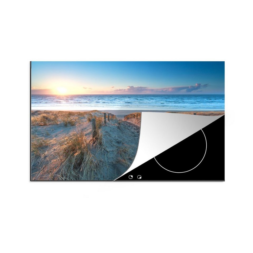 Muchowow Herdblende Abdeckplatte Strand Meer Sonne Düne Vinyl