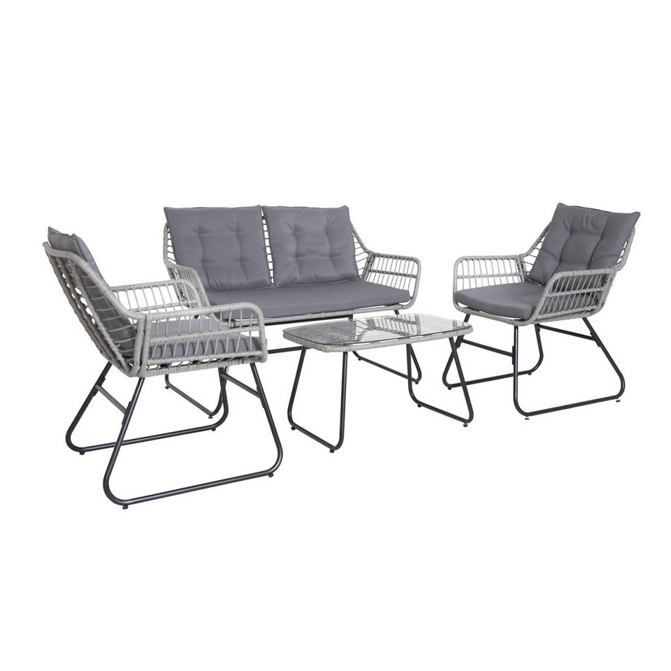 Svita Gartenlounge Set Capri Set Tisch Mit Einem Stuhl Und Zwei