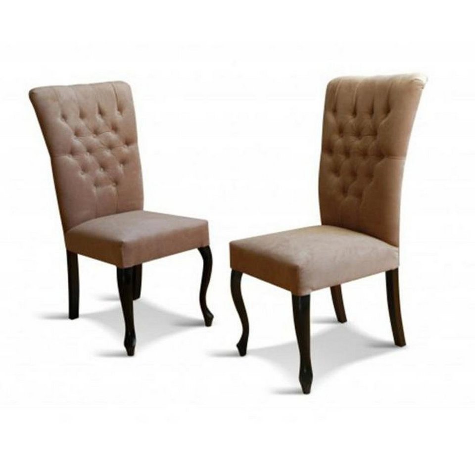 Jvmoebel Stuhl Chesterfield Stuhl Sessel Leder Textil Stoff StÜhle