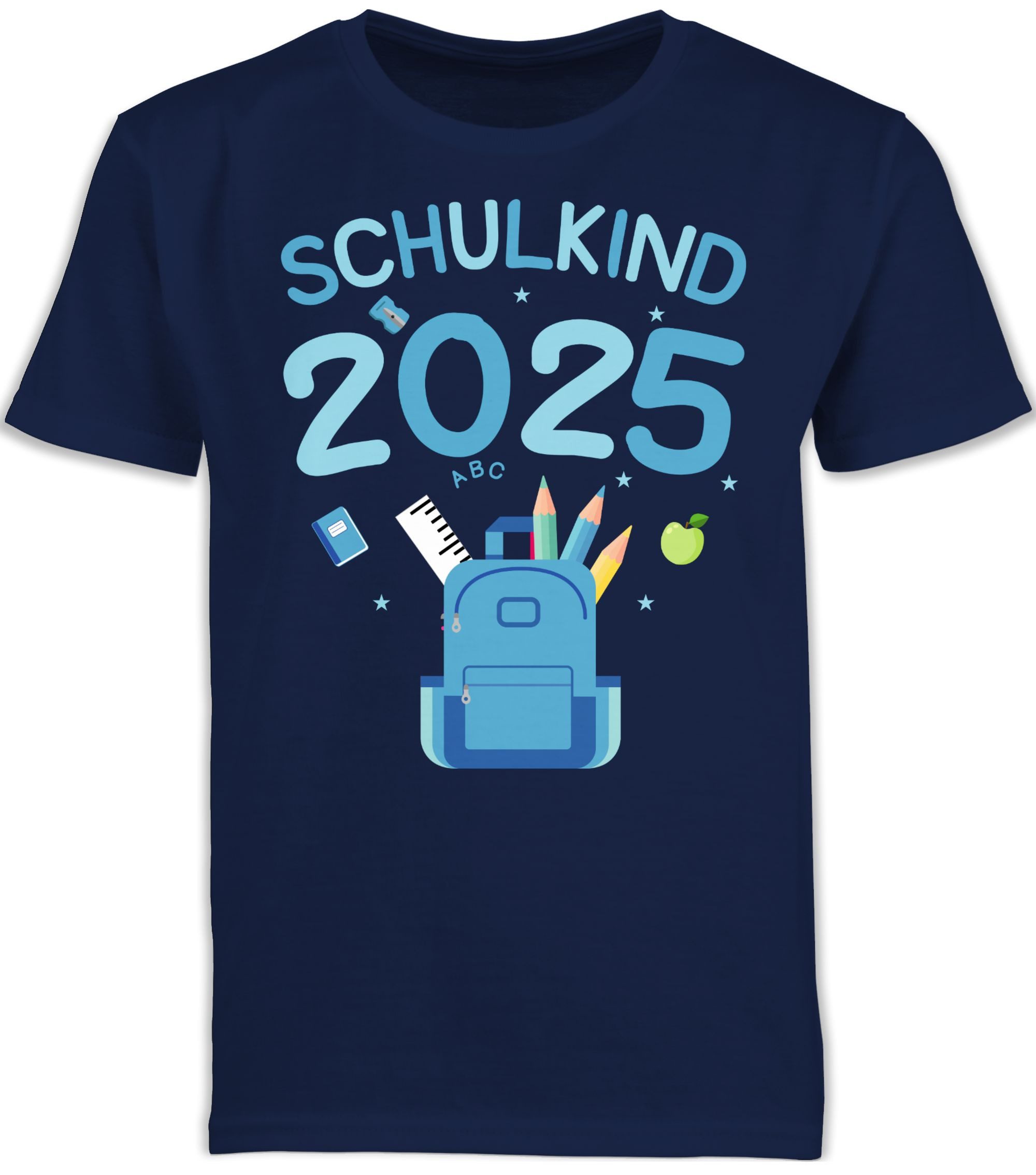 Shirtracer T-Shirt Schulkind 2025 I Einschulung Junge Schulanfang Geschenke