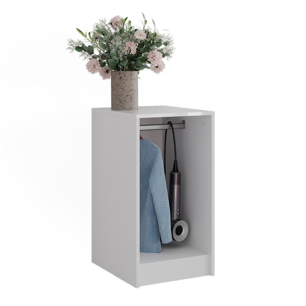 Vicco Highboard Sherry, Weiß, 40.2 x 76.2 cm mit Containerdeckel ...