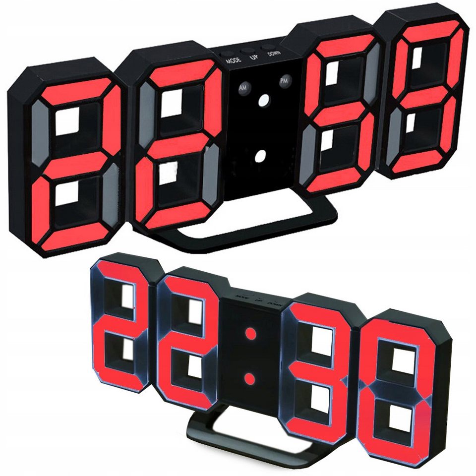 Verk Group Tischuhr Led Wecker Digital Tischuhr Moderne Digitaluhr