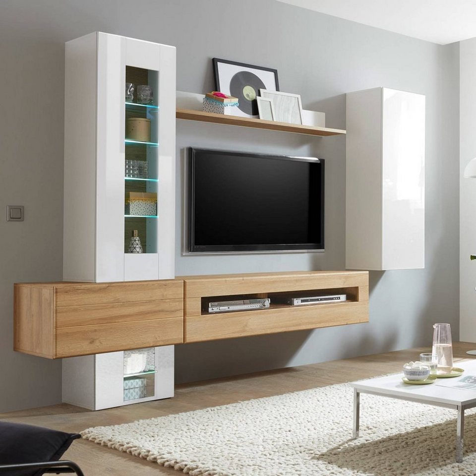 Lomadox Tv Wand Chur 61 1x Lowboard Schmal1 Klappe Bht 7035