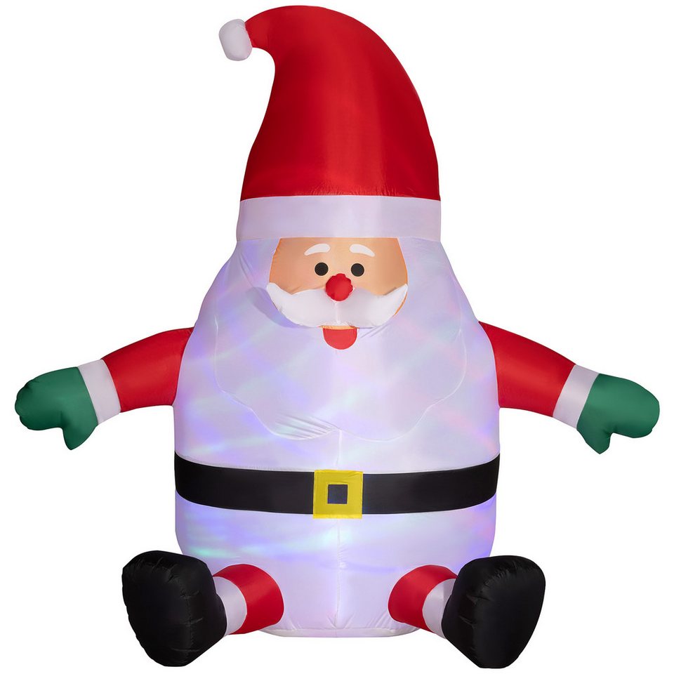 Outsunny Weihnachtsfigur 183 M Mit Rotierender Lichtkugel Led