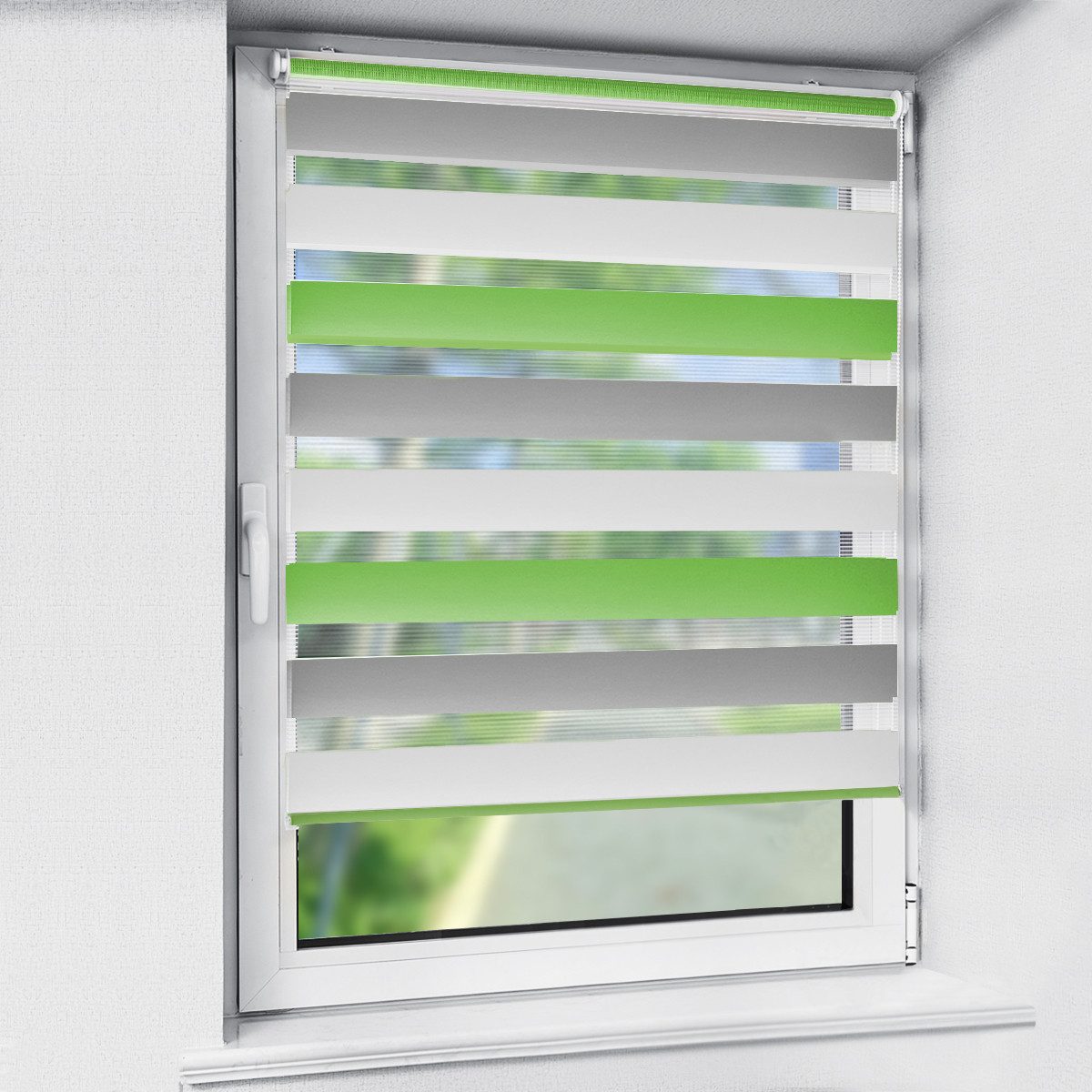 Doppelrollo rollos für Fenster ohne Bohren 130cm, OUBO, Lichtschutz ...
