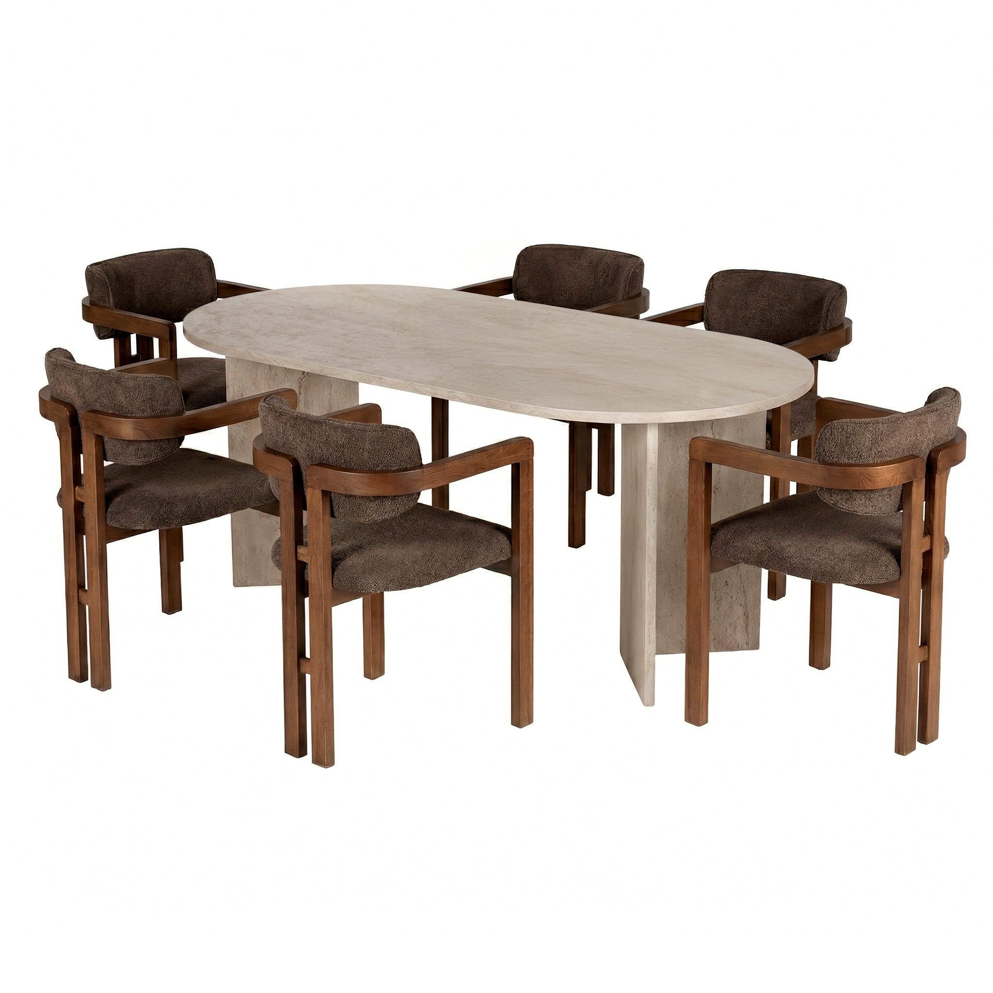 Skye Decor Essgruppe Sablin Boho Set, (Set, 7-tlg., 1 Tish, 6 Stühle ...