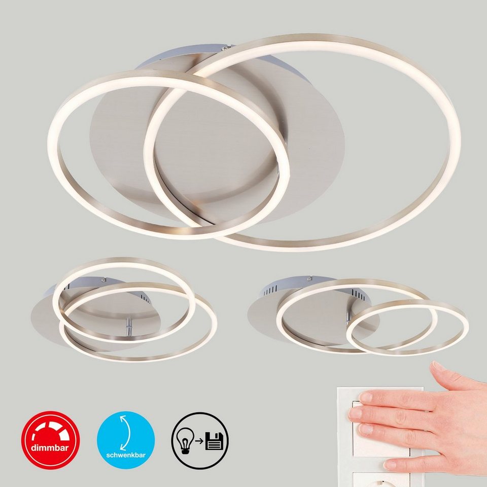 Briloner Leuchten Led Deckenleuchte Till 2 Flammig Deckenlampe Mit