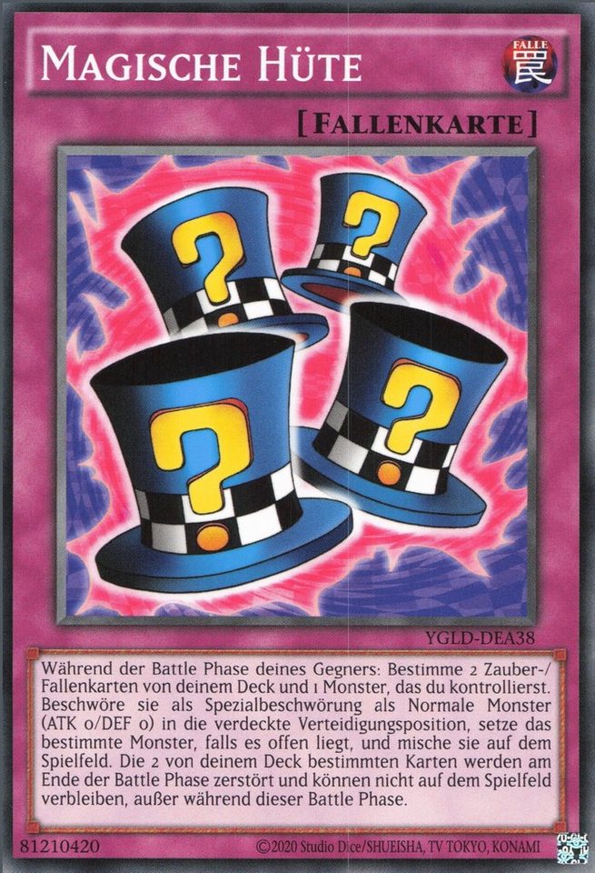 Recollectibles Sammelkarte Yugioh Karte Magische Hüte V 1 Deutsch Yu