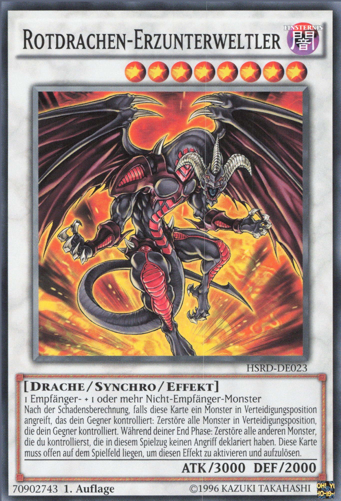 Recollectibles Sammelkarte Yugioh Rotdrachen Erzunterweltler Yu Gi Oh
