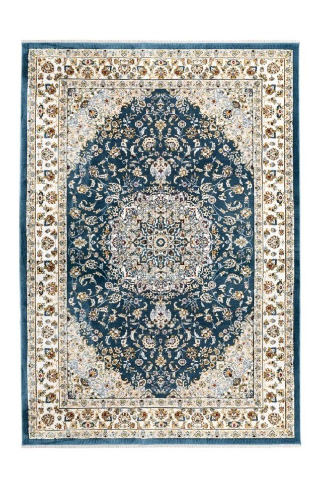 Teppich Teppich Classic Design Blau Lalee Rechteckig Höhe 11 Mm