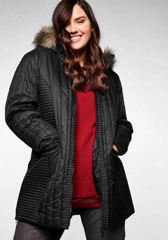 Sheego Steppjacke In Longform Mit Mattem Glanz Otto