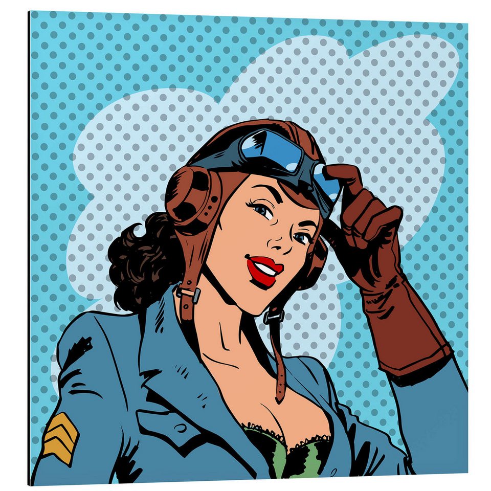 Posterlounge Alu Dibond Druck Editors Choice Pilotin Startklar