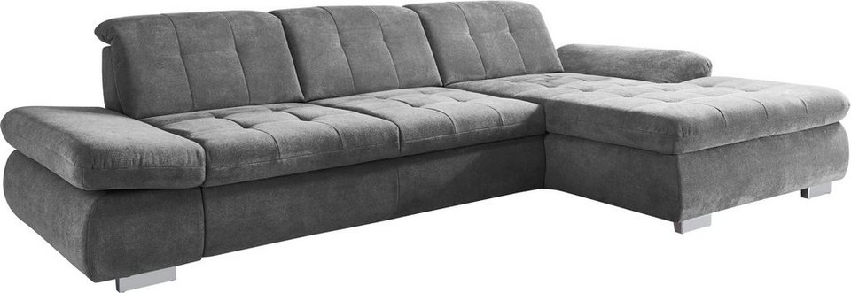 Die Planbar Ecksofa Mp In17004 L Form Wahlweise Mit Funktion Federkern
