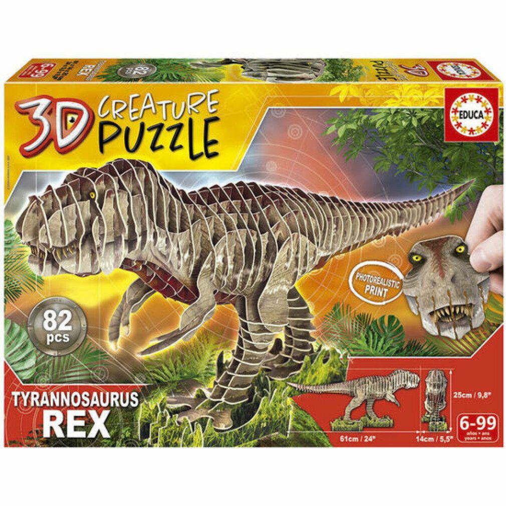 Educa 3D-Puzzle 3D Puzzle Educa T-Rex, Puzzleteile, Deutsch, Englisch