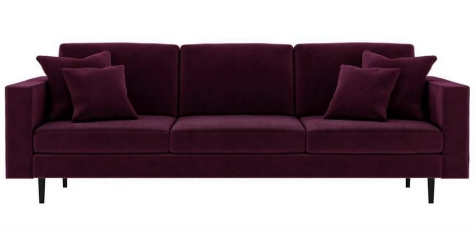 Jvmoebel Sofa Bordaux Weinrot Stoff Wohnzimmer Sofas Italienische Möbel