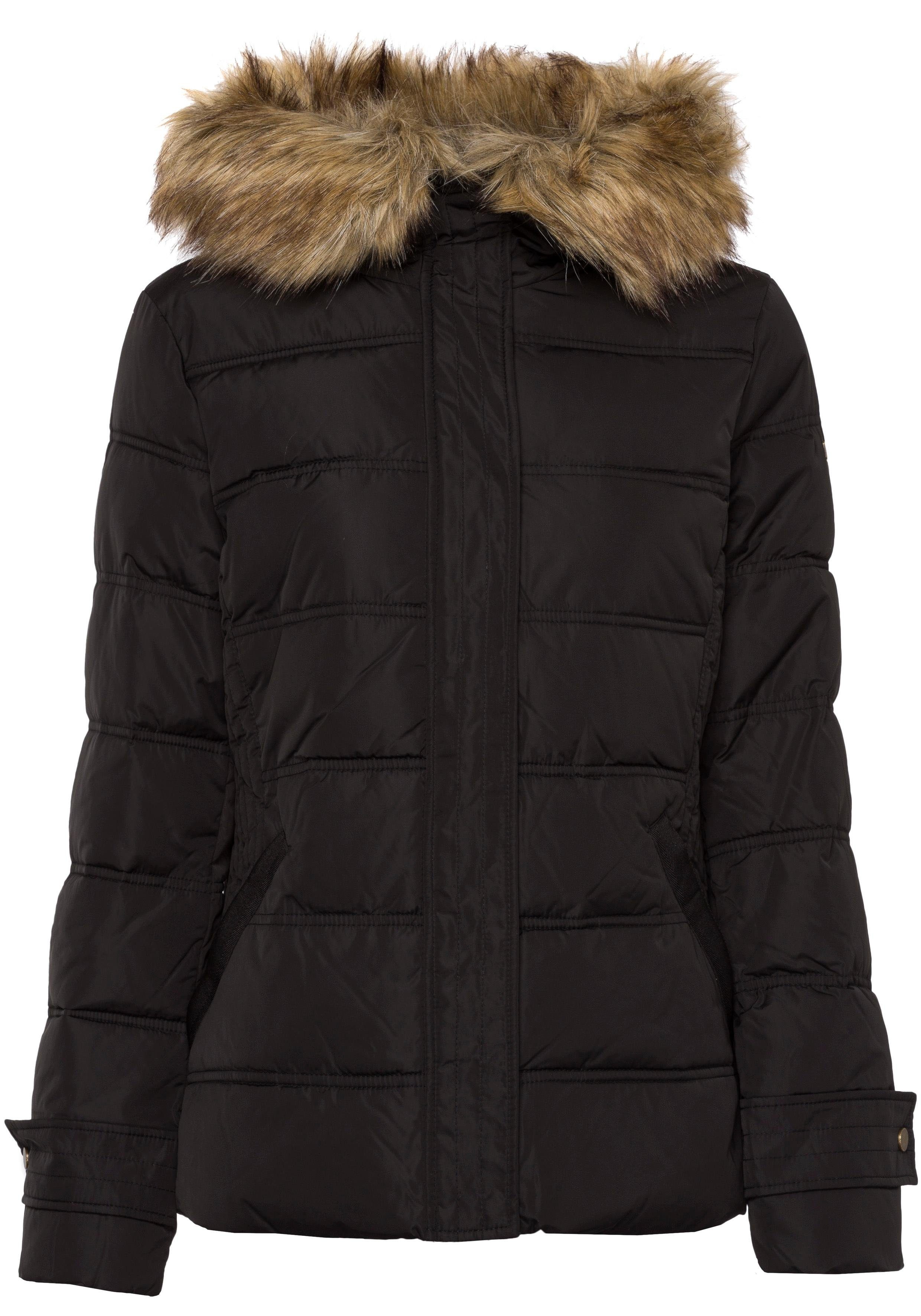 Esprit Steppjacke Mit Abnehmbarem Fellimitat Otto