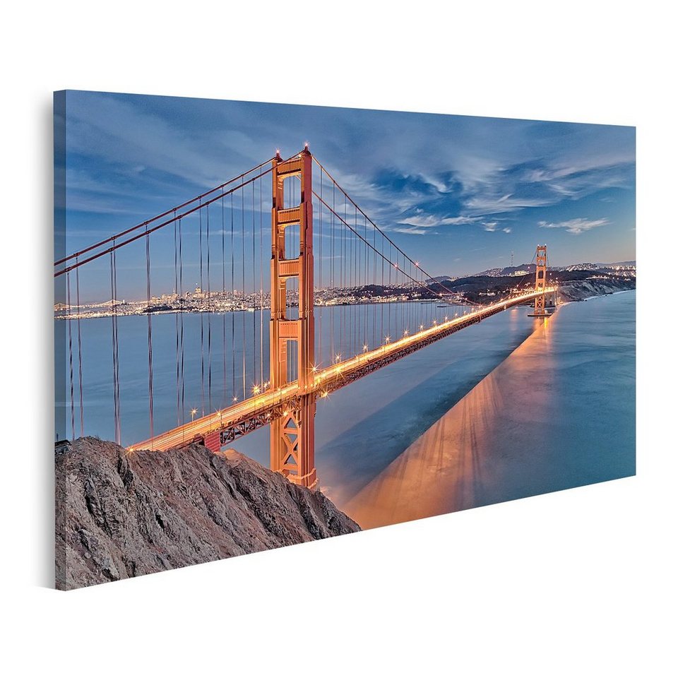 Islandburner Leinwandbild Bild Auf Leinwand Die Golden Gate Bridge In