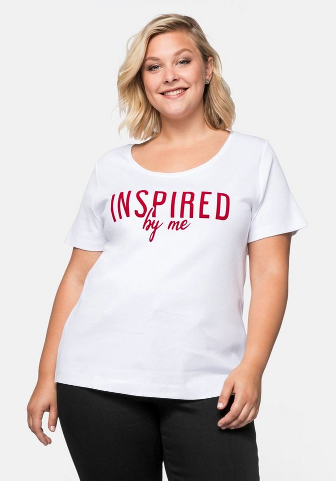 Sheego T-Shirt mit Statement, „Inspired by me“ online kaufen | OTTO Sheego T-Shirt mit Statement, „Inspired by me“ online kaufen | OTTO