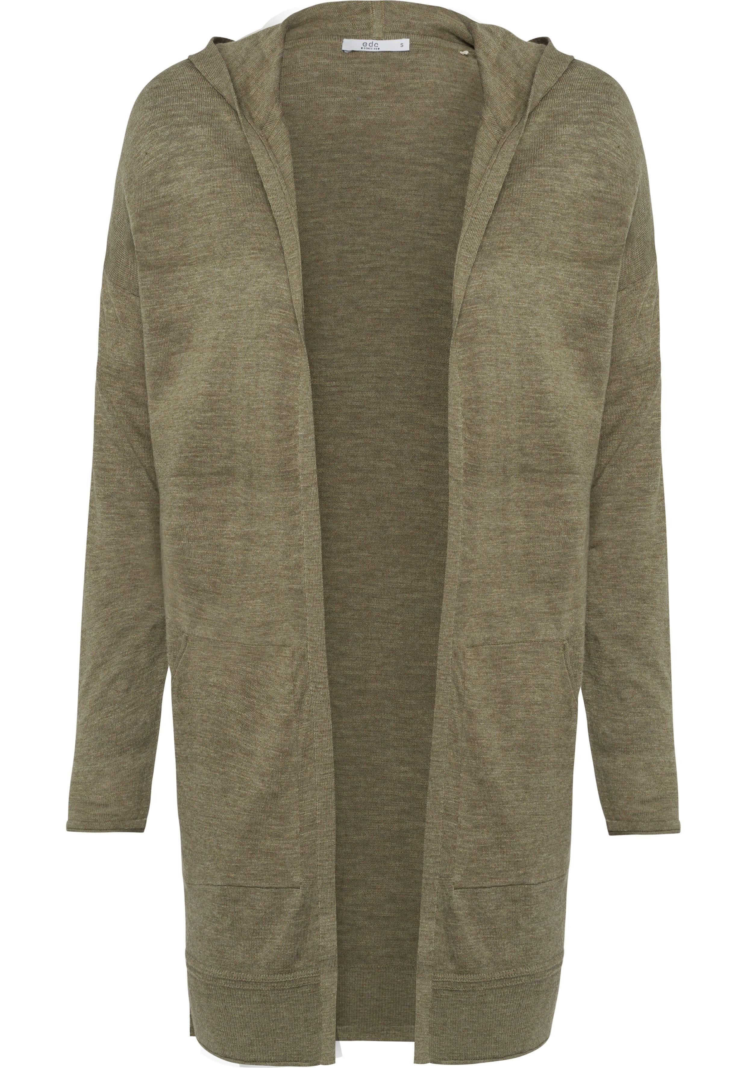 Edc By Esprit Strickjacke Mit Modischer Kapuze Otto