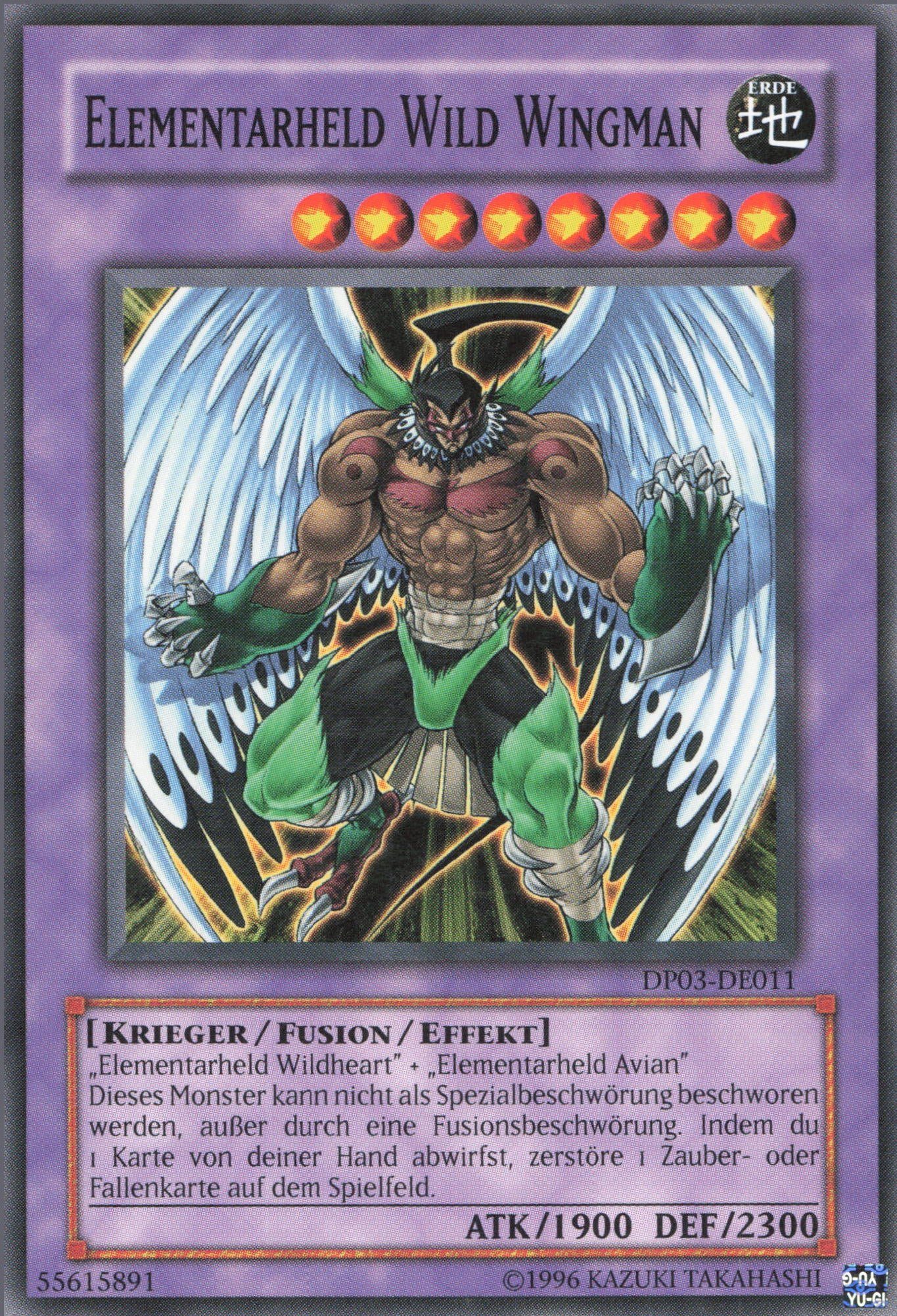 Recollectibles Sammelkarte Yugioh Karte Elementar Held Wild Wingman Yu