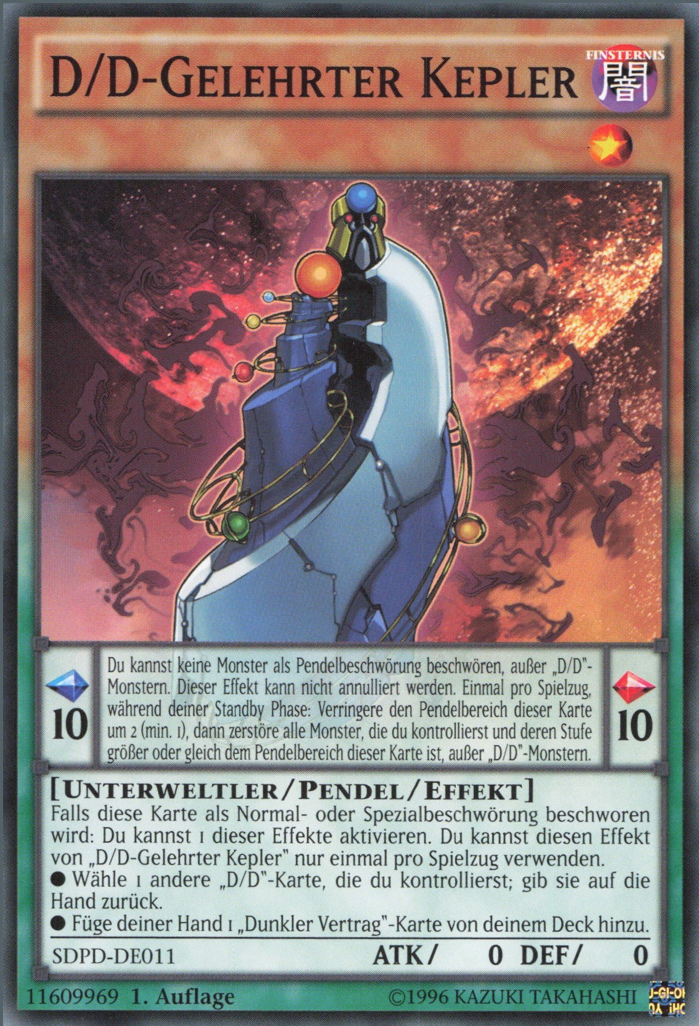 Recollectibles Sammelkarte Yugioh Karte Dd Gelehrter Kepler Yu Gi Oh